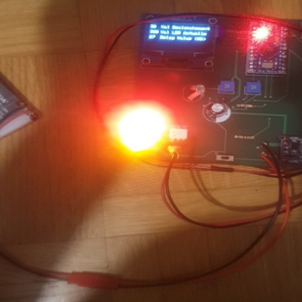 Complete PCB With Battery Connected - The DIY Life