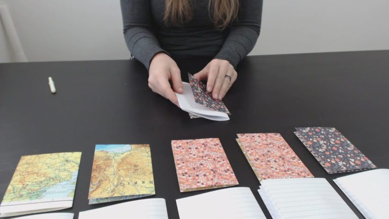 Make Your Own Stitched Pocket Notebook - The DIY Life