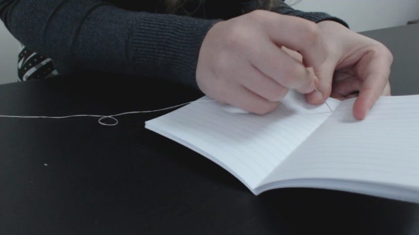 Make Your Own Stitched Pocket Notebook - The DIY Life