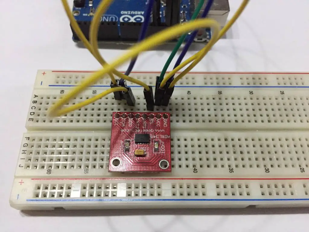 How To Connect An ADXL345 3 Axis Accelerometer To An Arduino - The DIY Life