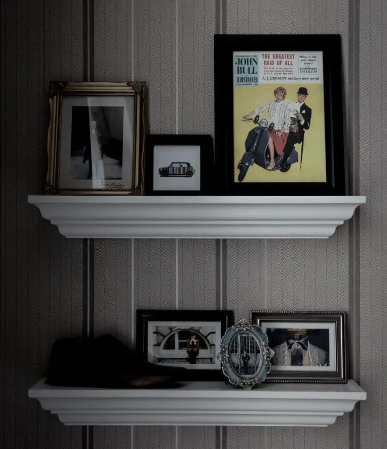 Make Your Own Stylish Picture Frame Shelf - The DIY Life
