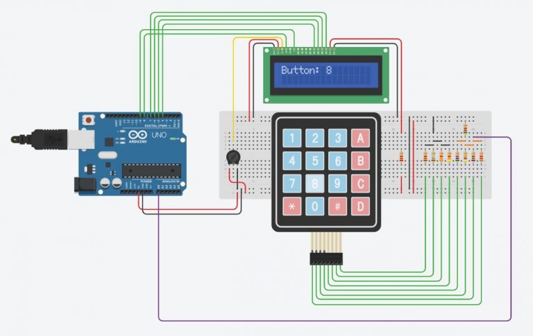 Connect A 4x4 Keypad To One Arduino Input - The DIY Life