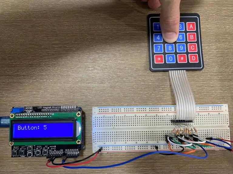 Connect A 4x4 Keypad To One Arduino Input - The DIY Life