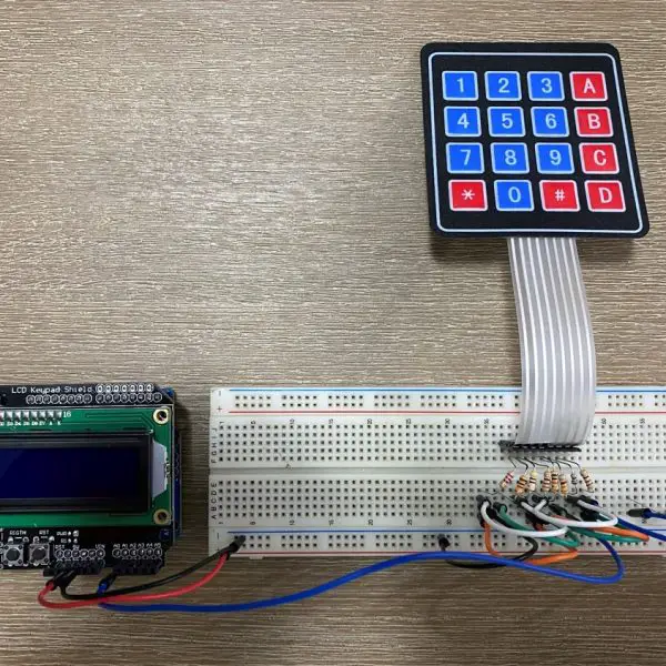 Connect A 4x4 Keypad To One Arduino Input - The DIY Life