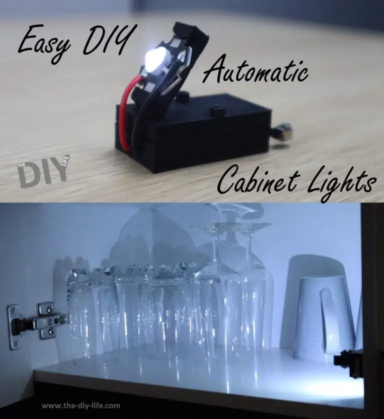 Easy DIY Automatic Cabinet Lights - The DIY Life