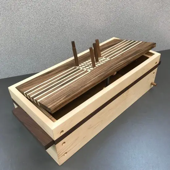 Wooden Combination Puzzle Box With Open Lid - The DIY Life