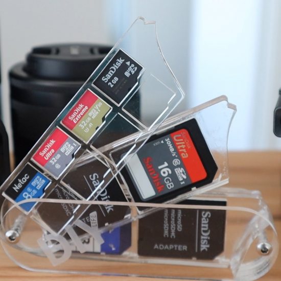 Acrylic SD Card Storage Case Complete - The DIY Life