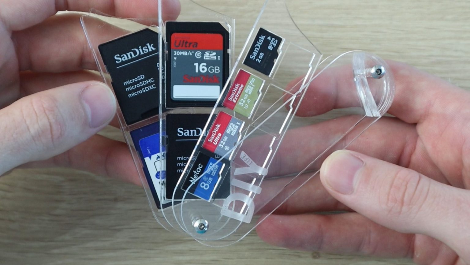 Make Your Own Acrylic SD Card Storage Multi-tool - The DIY Life