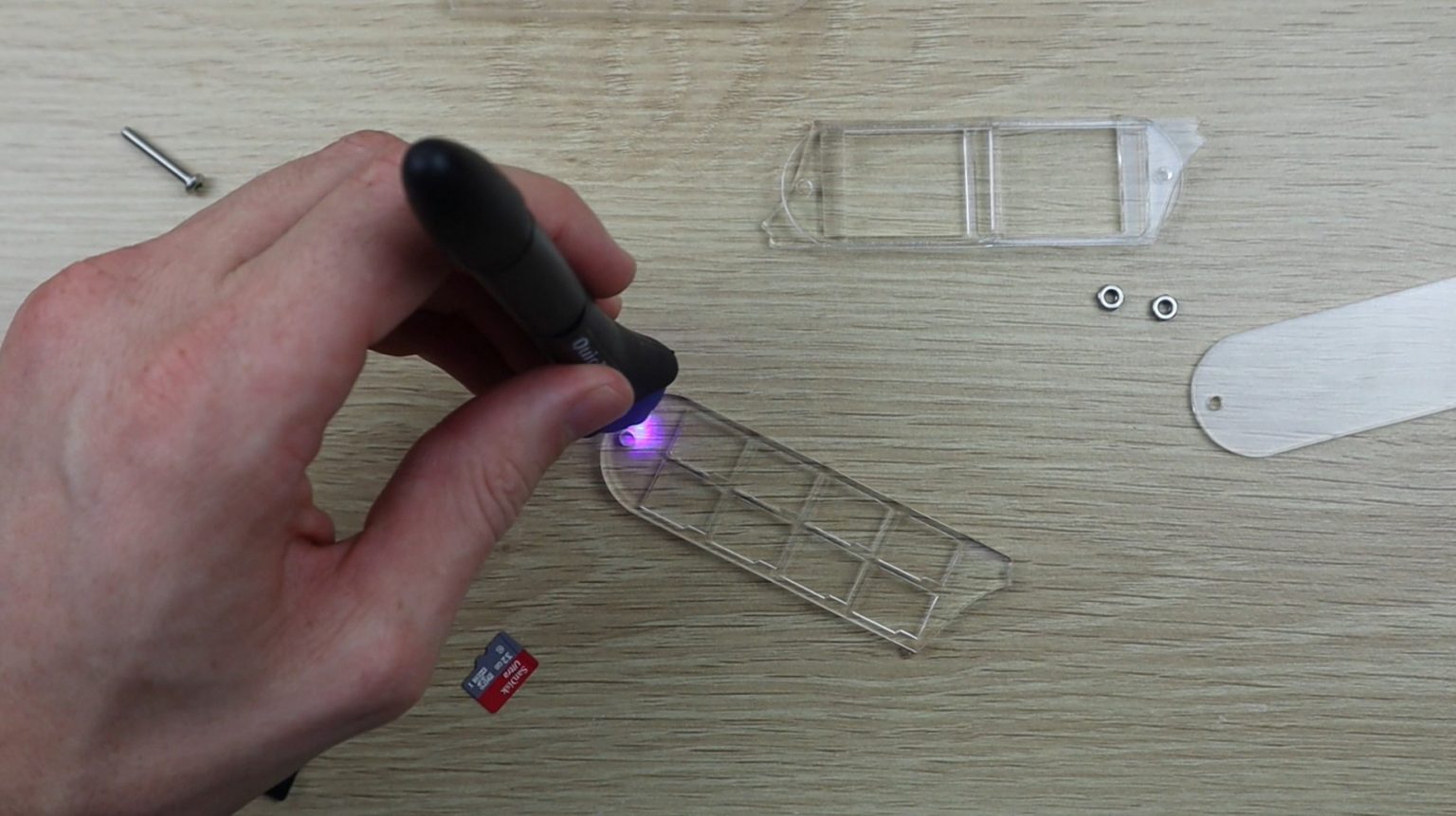 Make Your Own Acrylic SD Card Storage Multi-tool - The DIY Life
