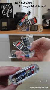 Make Your Own Acrylic SD Card Storage Multi-tool - The DIY Life