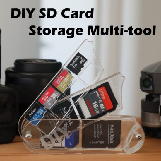 Acrylic SD Card Storage Case Complete - The DIY Life