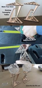 Make Your Own Desktop Tensegrity Tables | The DIY Life