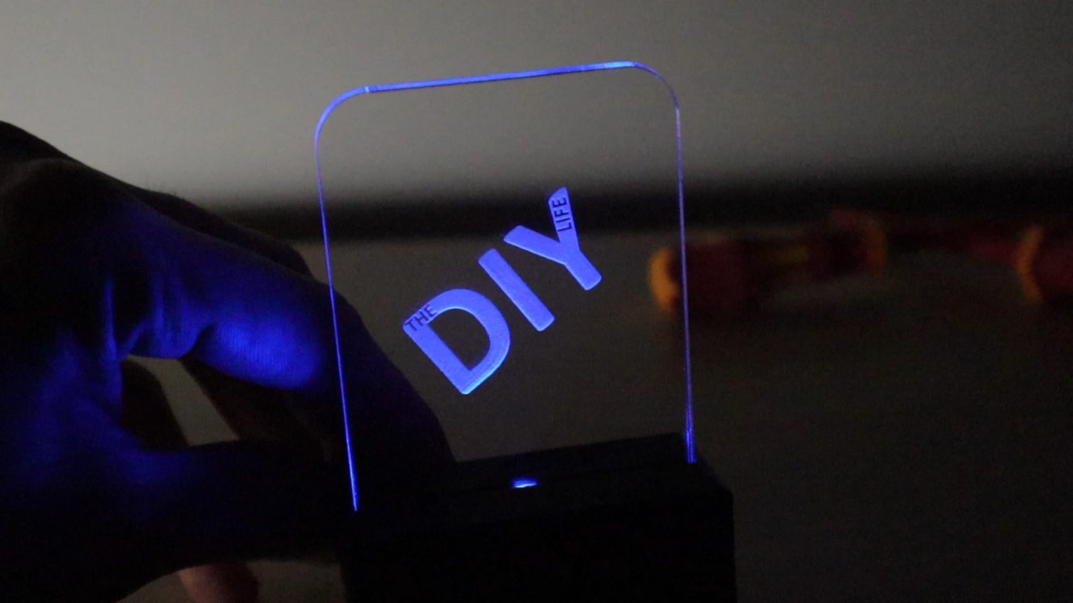 How To Make Your Own Light-Up Acrylic Sign For Under $5 - The DIY Life