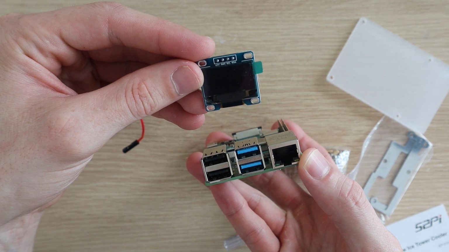 OLED Display Above Raspberry Pi 4 | The DIY Life