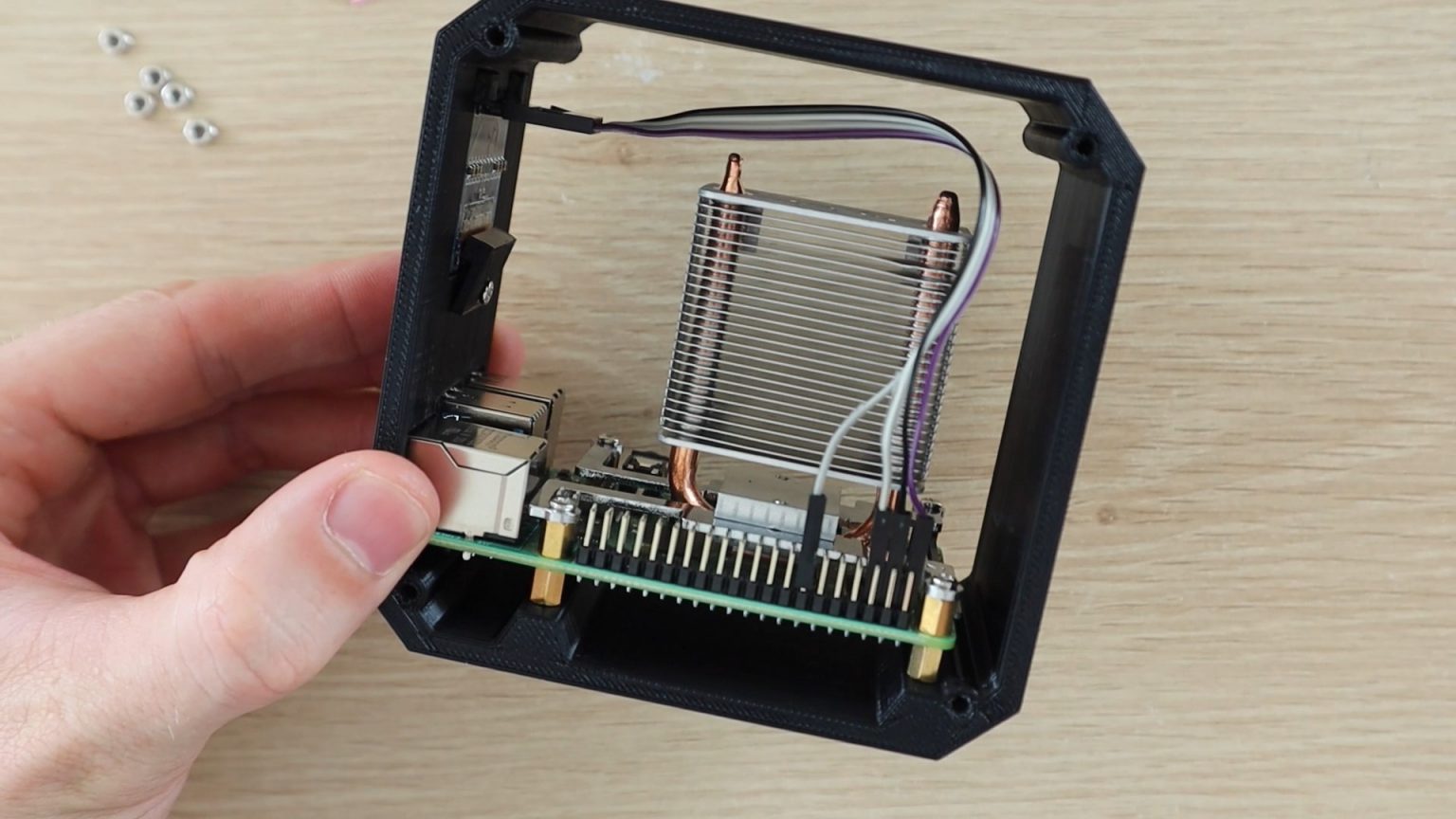 DIY Raspberry Pi 4 Desktop Case With OLED Stats Display - The DIY Life