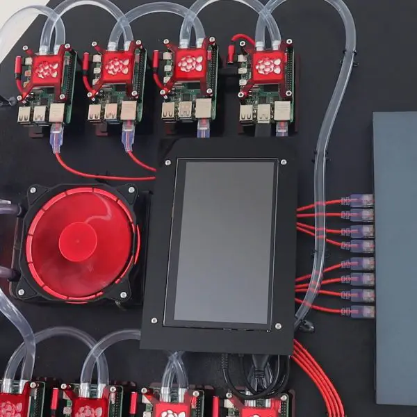 All 8 Raspberry Pi's Prepared With Cooling Blocks - The DIY Life
