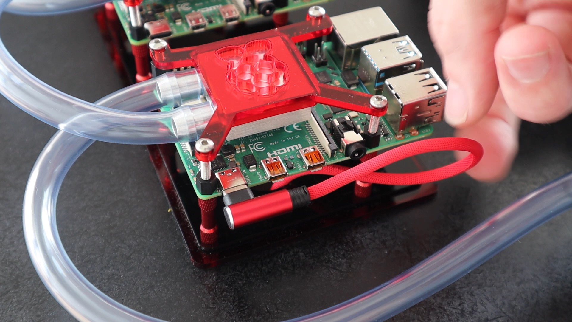 Feed Cables Through To Back Of Pi - The DIY Life