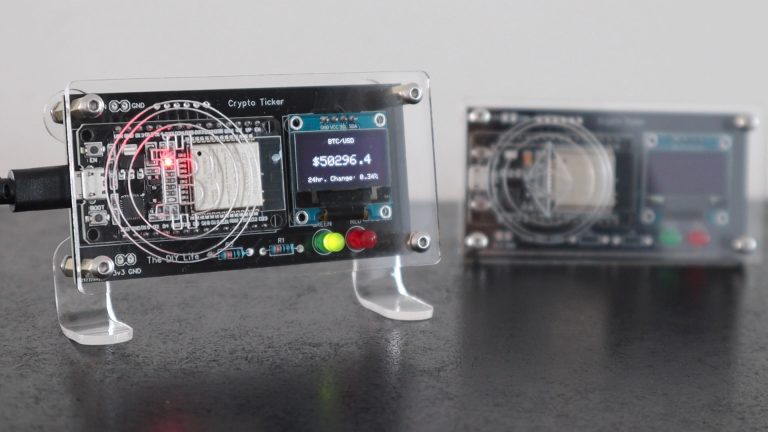 Bitcoin Ticker Using An ESP32 and OLED Display - The DIY Life