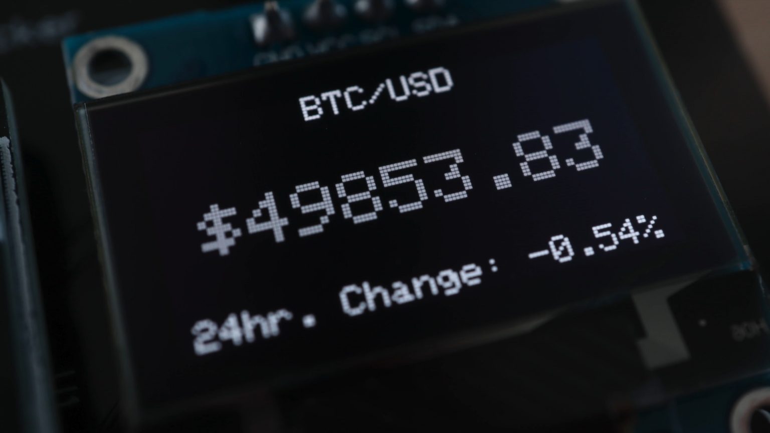 Bitcoin Ticker Using An ESP32 and OLED Display - The DIY Life