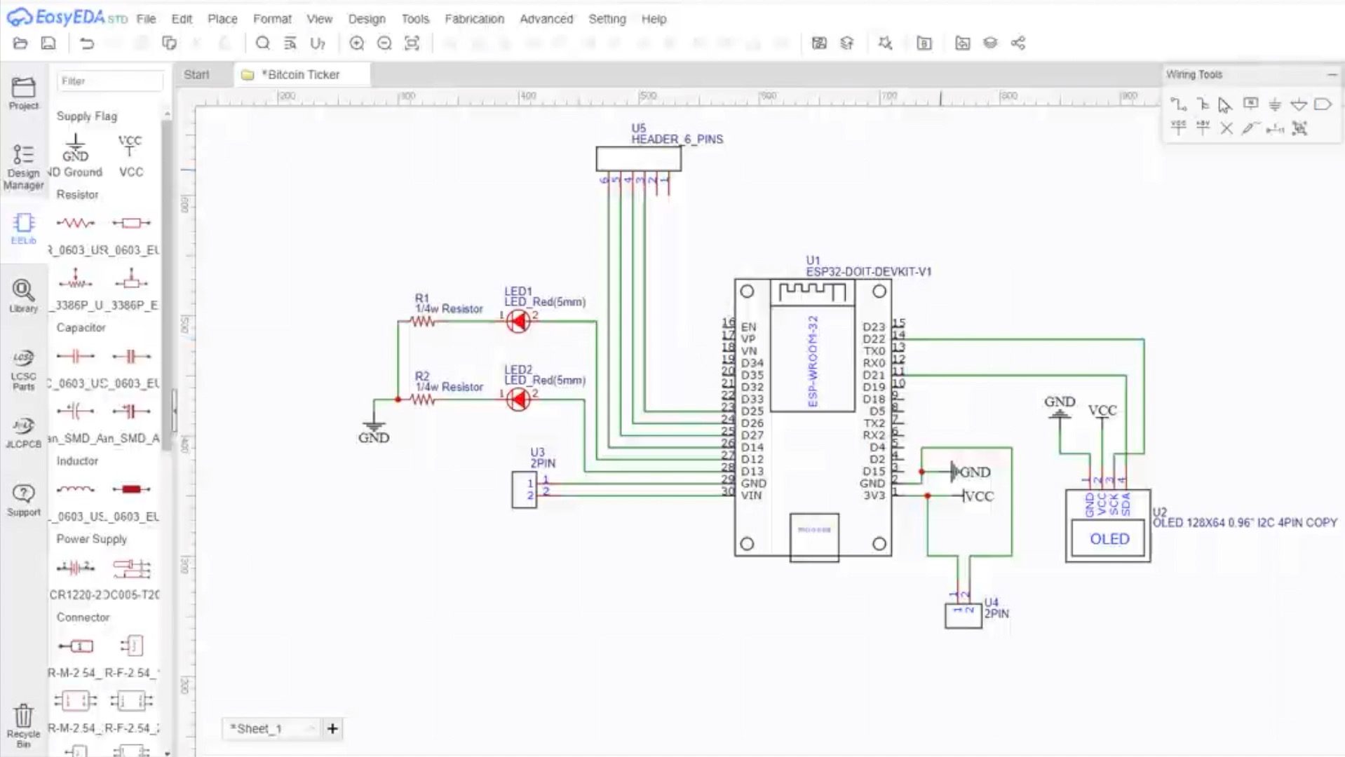 Bitcoin Ticker Using An ESP32 and OLED Display - The DIY Life