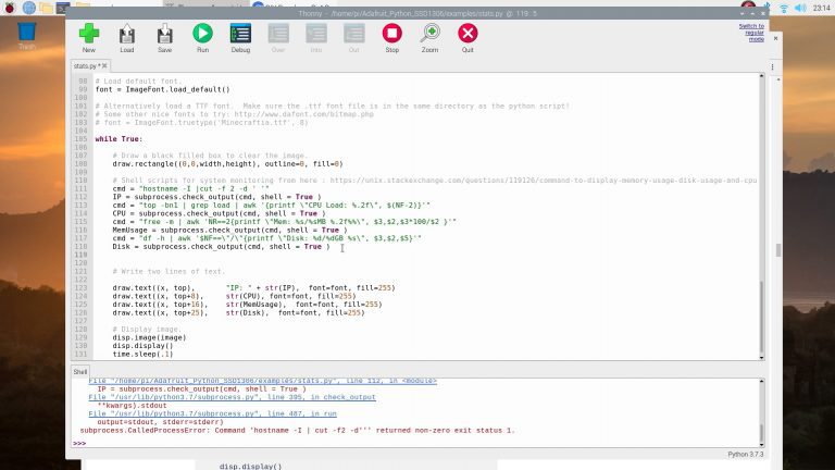 Connect and Program An OLED Stats Display For Your Raspberry Pi | The ...