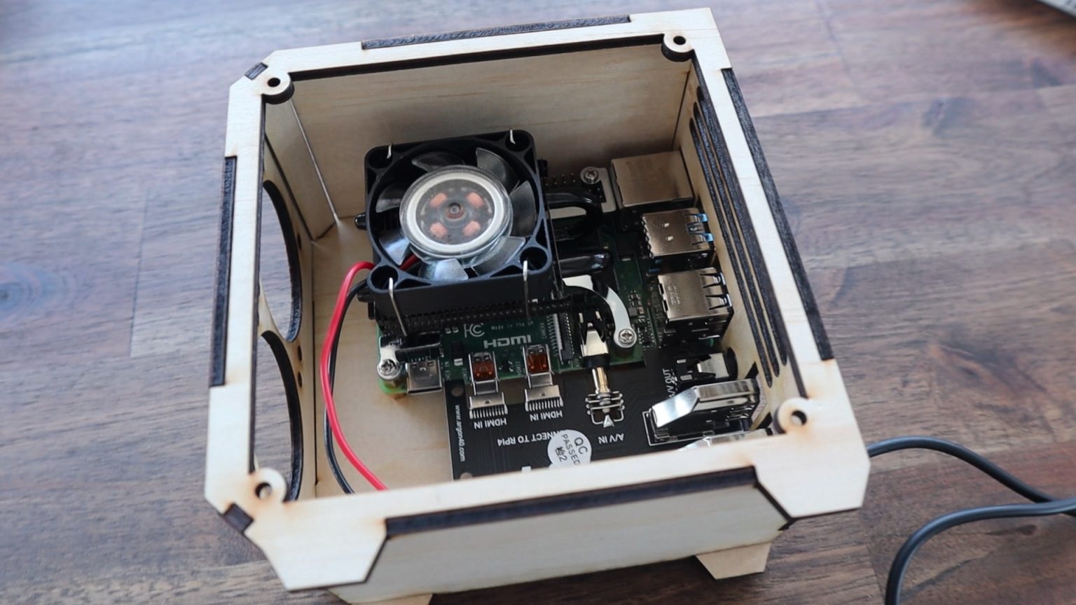 Laser Cut Plywood Raspberry Pi Case - The DIY Life