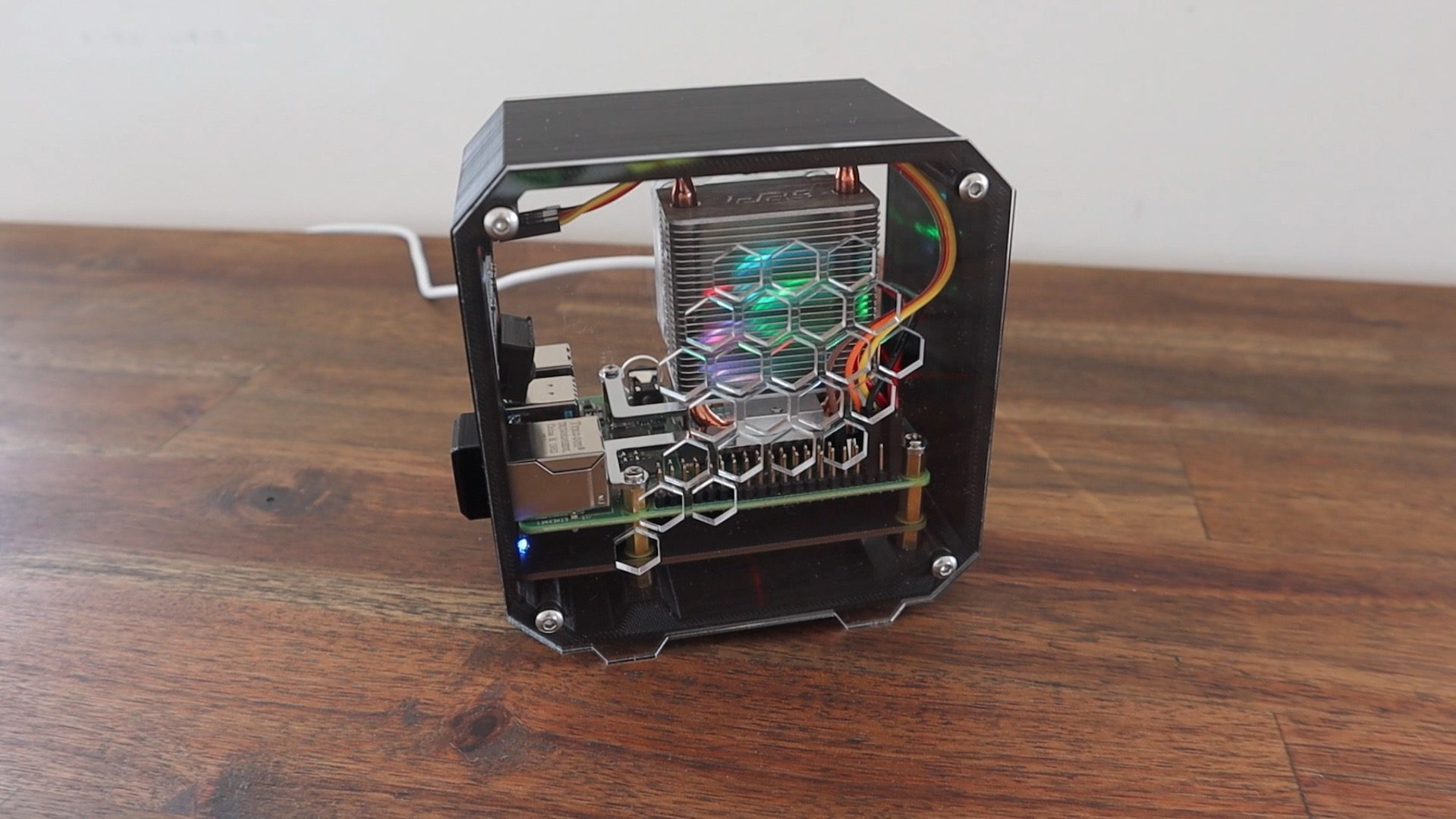 Vent Side Of Pi SSD Desktop Case - The DIY Life