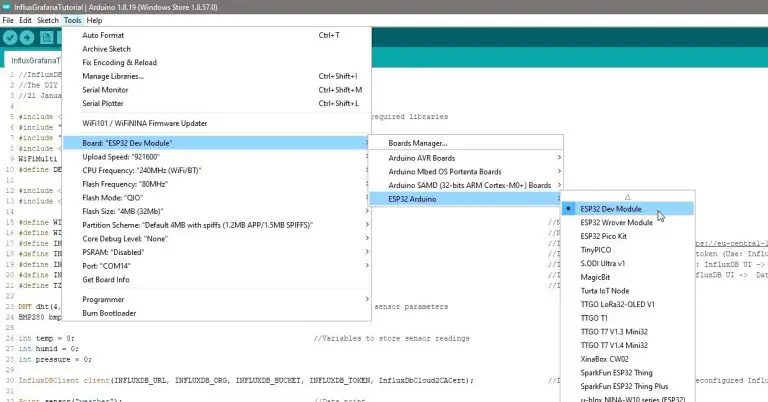 Grafana Weather Dashboard using InfluxDB and an ESP32 - In-Depth ...