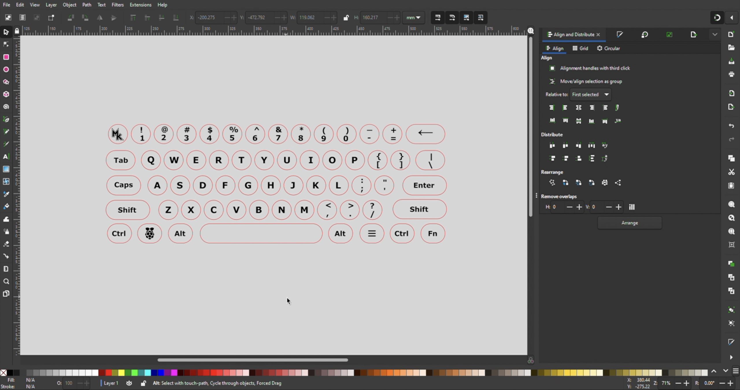 Keyboard Layout Design In Inkscape - The DIY Life