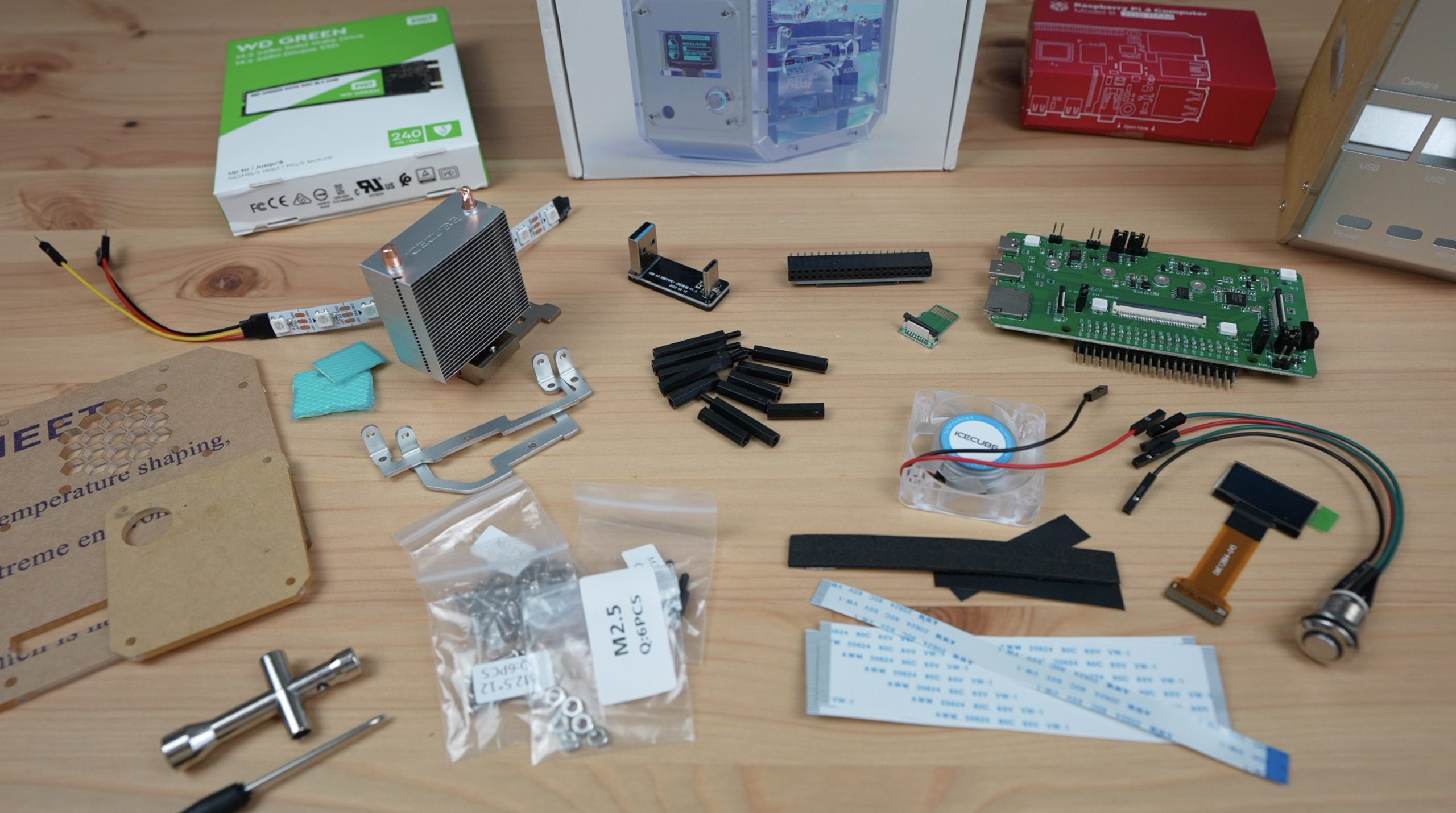 All Components Included With Pironman Raspberry Pi Case - The DIY Life