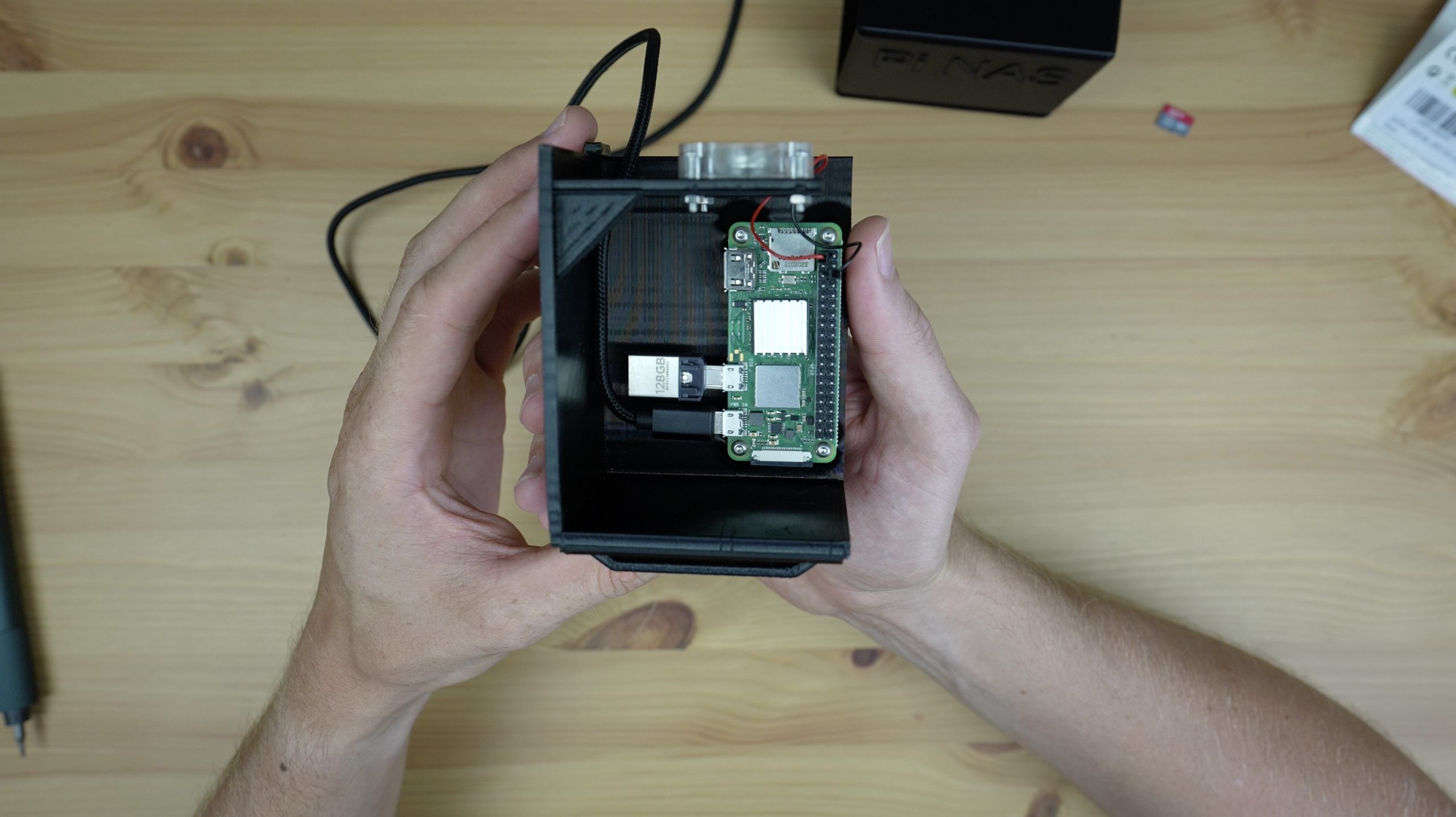 Power Cable Plugged Into Pi - The DIY Life