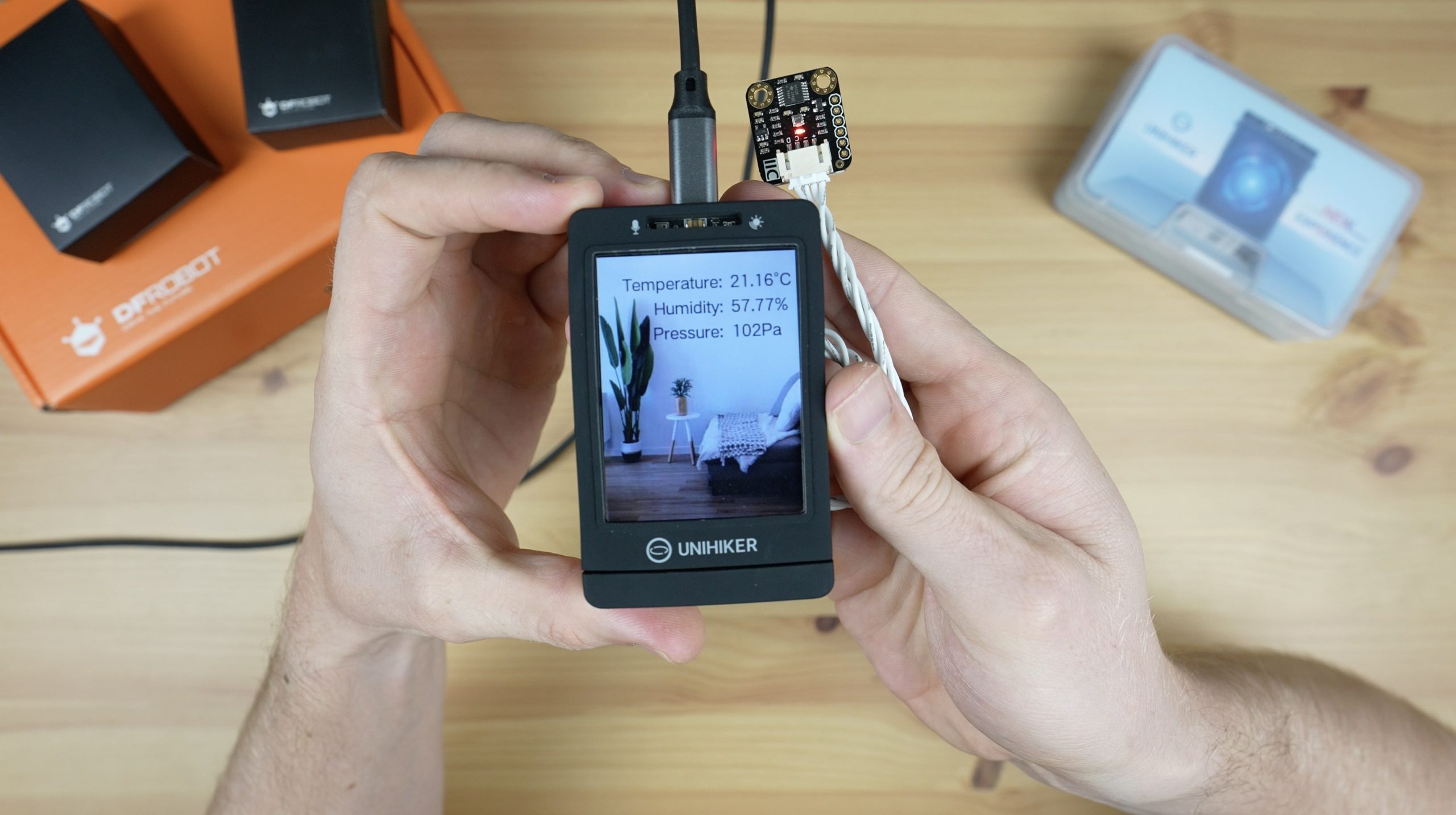 Environment Sensor Program Running - The DIY Life