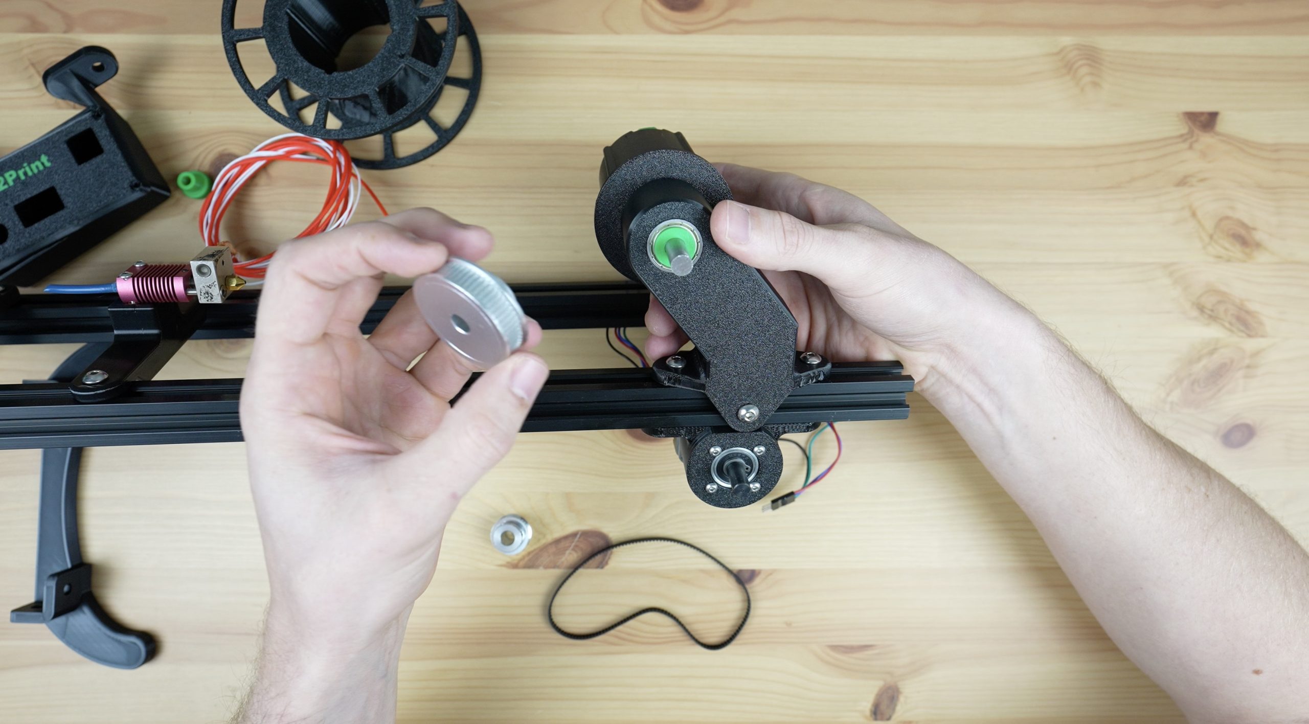 60T Pulley On Reeler Shaft - The DIY Life