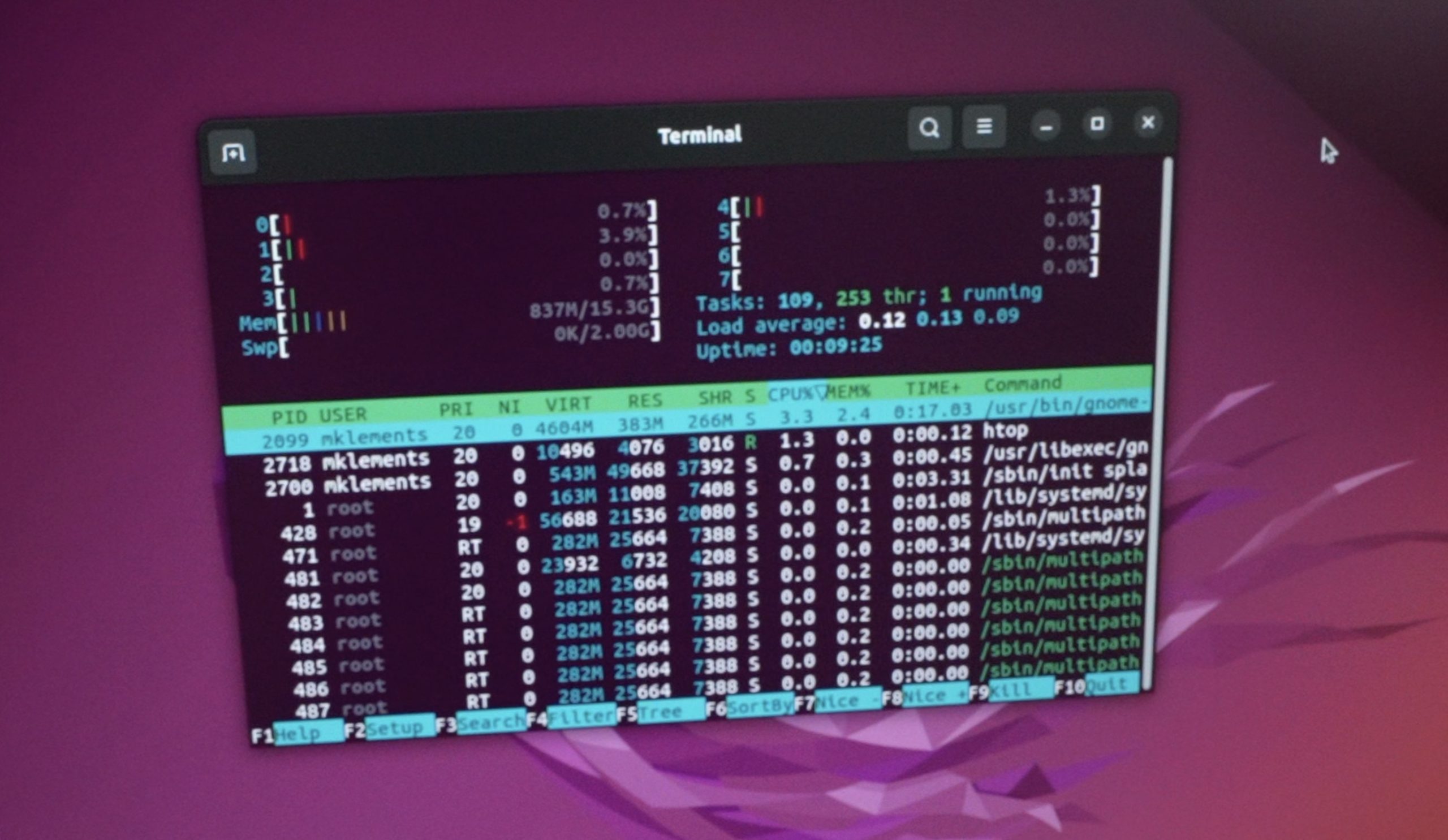 HTOP-Running-On-Ubuntu - The DIY Life