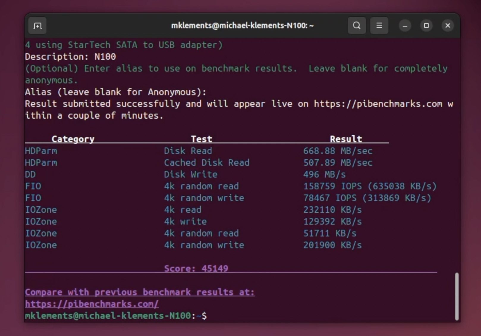 N100 Pi Benchmark Results - The DIY Life