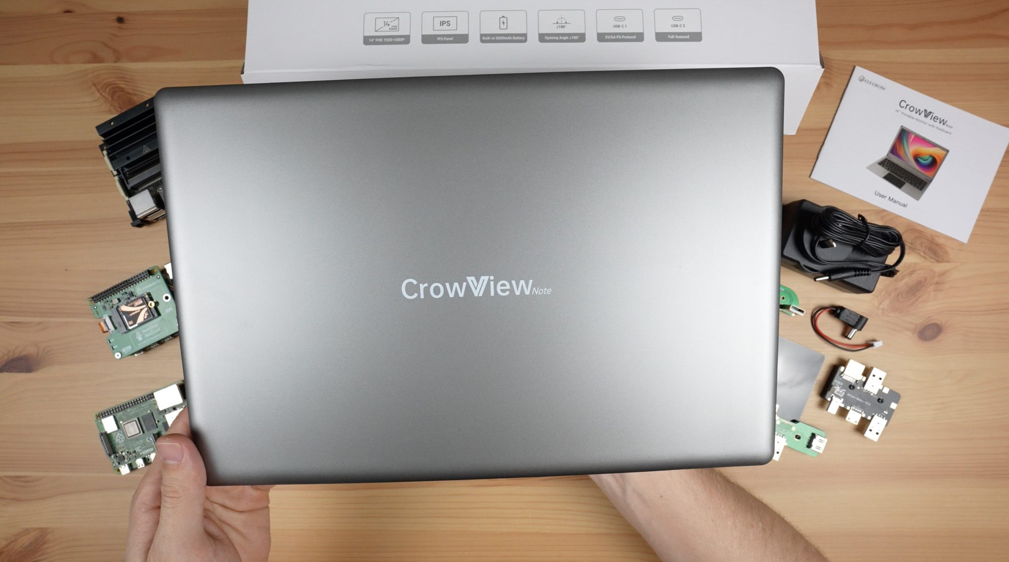 CrowView Note 14" Workstation - Unboxing and Review - The DIY Life