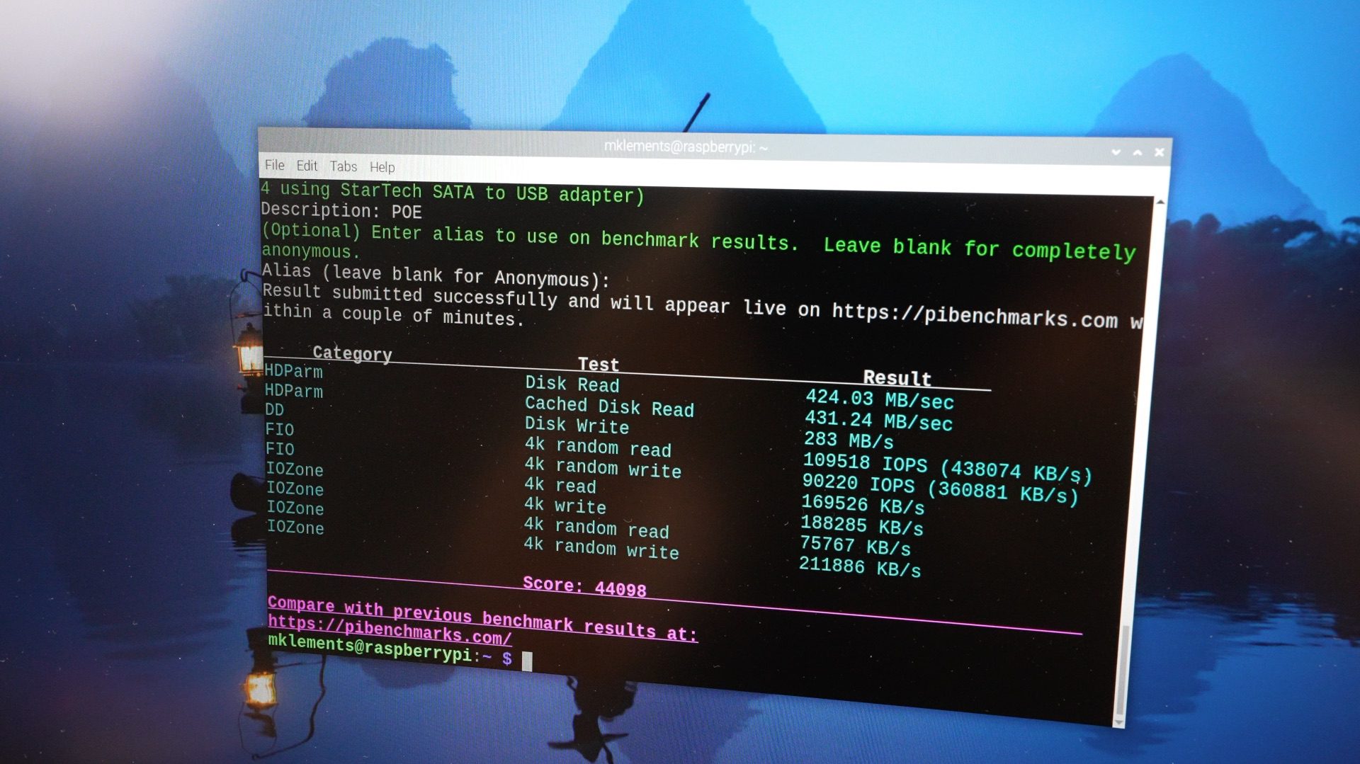 Running-Pi-Benchmark-Script-To-Test-Drive-Speed - The DIY Life
