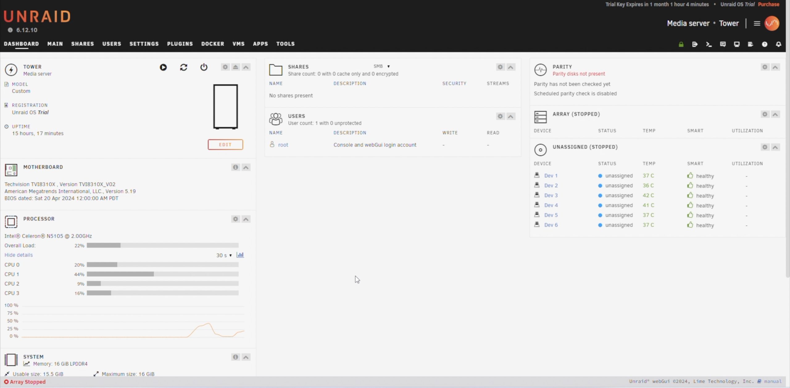 Unraid Dashboard The DIY Life Unraid Dashboard The DIY Life