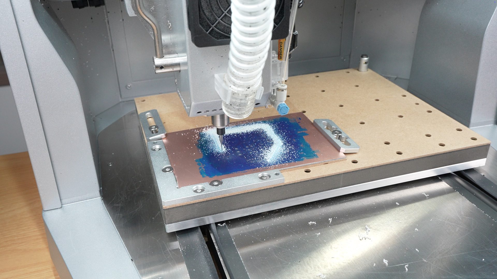 Corn Bit Milling Out PCB - The DIY Life