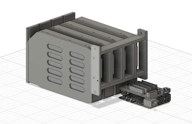 Building a 4-Bay 3.5" NAS with a Raspberry Pi 5 and 3D Printed ...