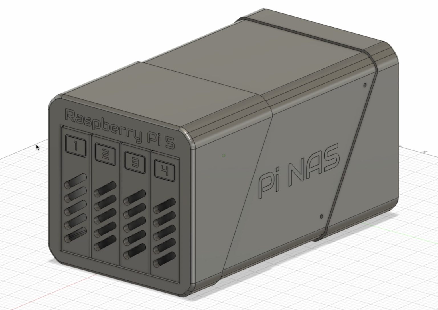 Building a 4-Bay 3.5" NAS with a Raspberry Pi 5 and 3D Printed ...