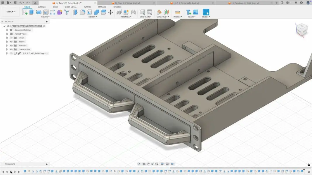 Turn your 10″ Homelab into a NAS with 3D Printable Shelves - The DIY Life