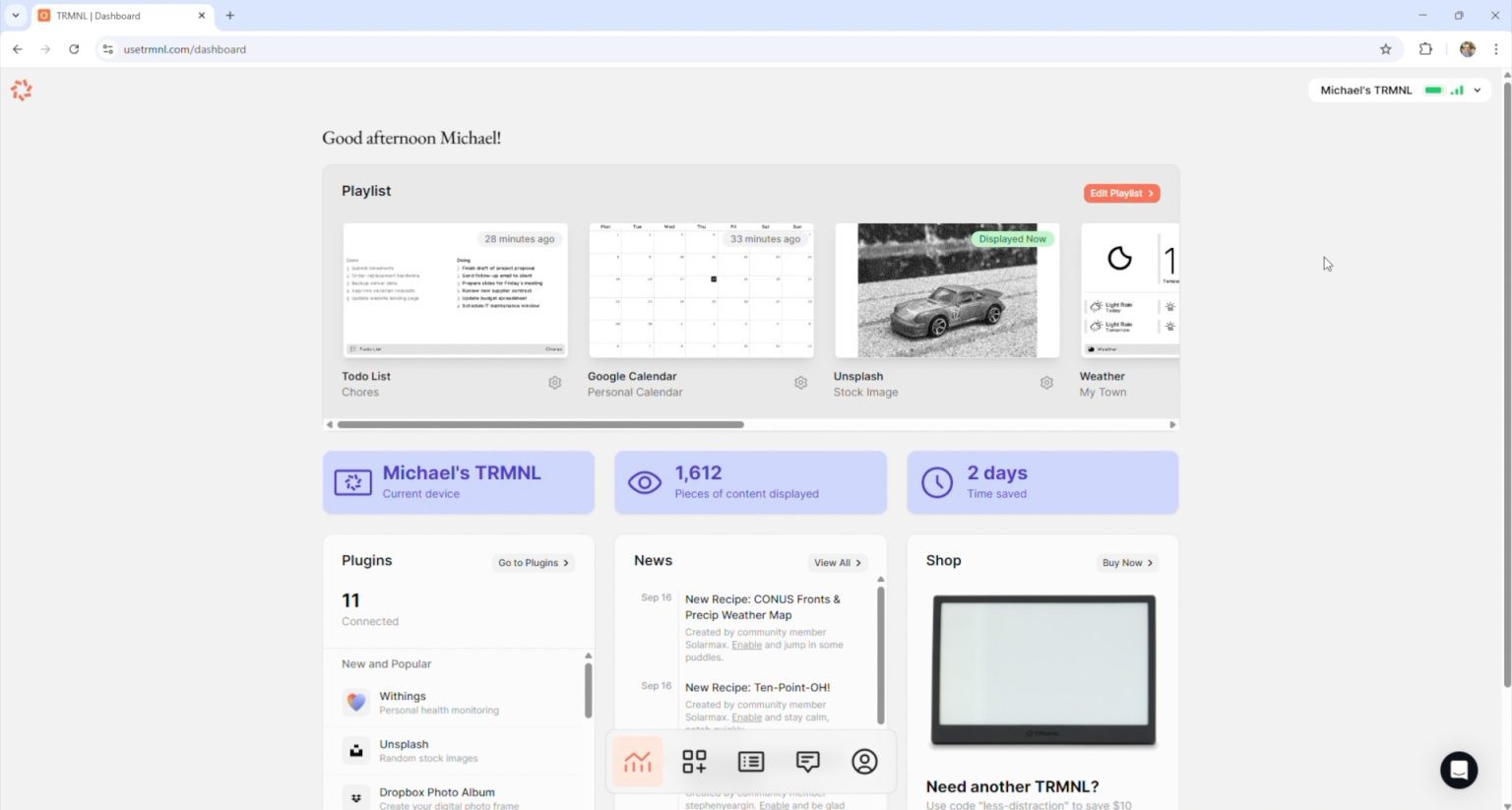 TRMNL: The Open Source Smart Display You Can Also Build Yourself - The DIY Life