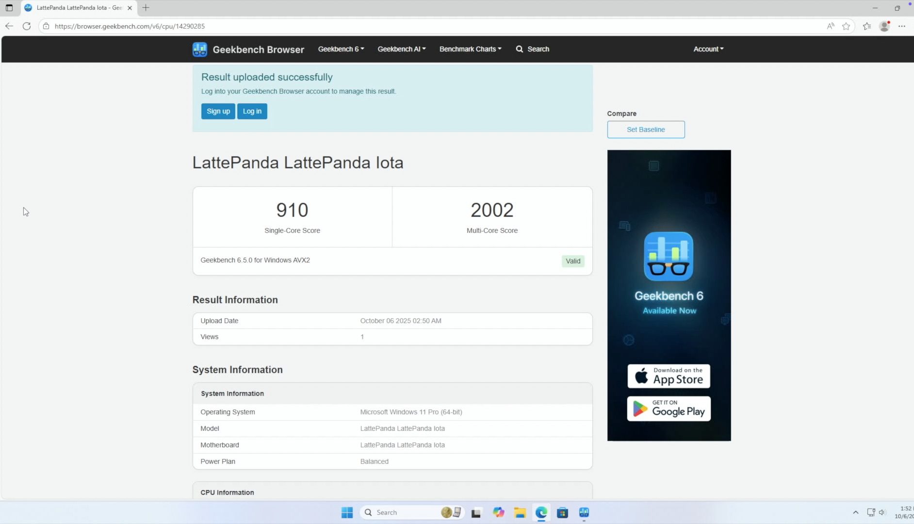 Geekbench 6 CPU Benchmark - The DIY Life